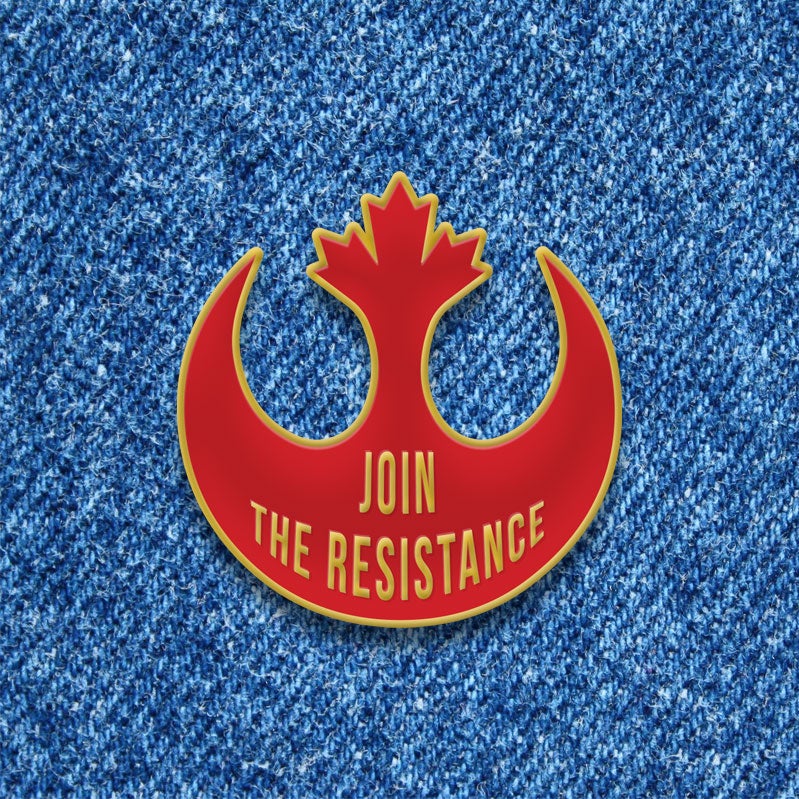 Join the Resistance — Canadian Rebel Alliance enamel pin | I Make Pins ...